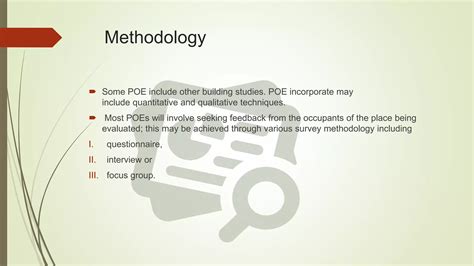 Post Occupancy Evaluation Pptx