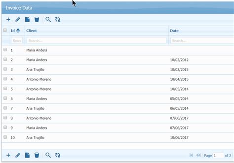 search status grid 4 php framework