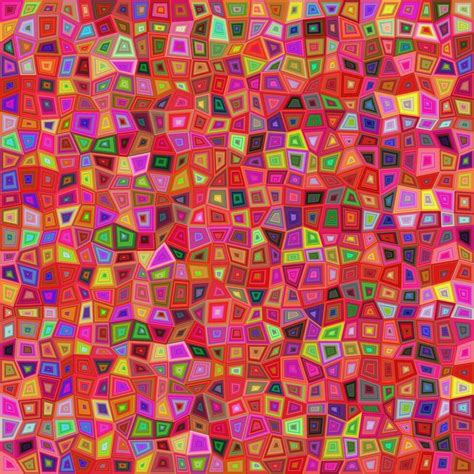 Red Colorful Irregular Rectangle Mosaic Vector Background 38242121
