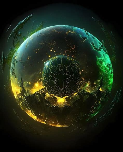 Premium Ai Image Magic Sphere