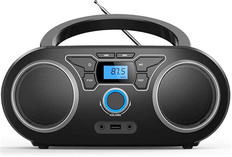 Portable Radio Cd Player Boombox With Bluetooth And Fm Radio