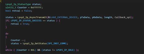 solved s32k314 lpspi ip synctransmit and lpspi ip asynctransmit