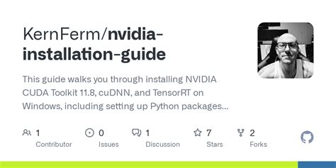 Github Kernferm Nvidia Installation Guide This Guide Walks You Through Installing Nvidia Cuda