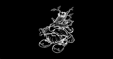 White On Black Tree Dwarf Dwarf Sticker Teepublic
