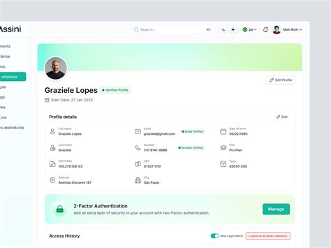 User Profile Dashboard Ui Design By Noviq On Dribbble