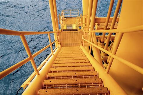 Premium Photo Ladder Offshore Gulf Sea Industry Rig Drill Oil And Gas