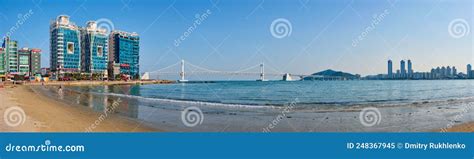 Gwangalli Beach In Busan South Korea Editorial Image Image Of Busan