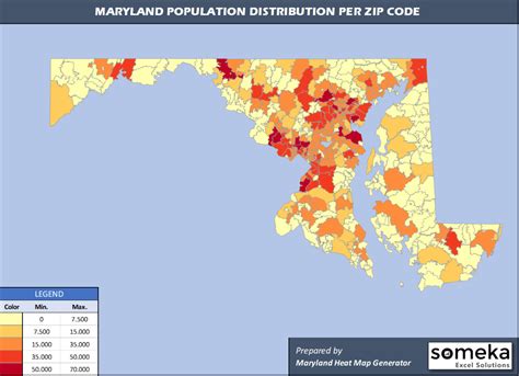 Zip Code Map Maryland