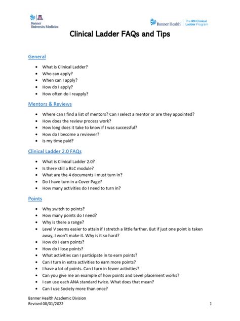 Clinical Ladder Faqs For Nurses Pdf Nursing Intensive Care Unit