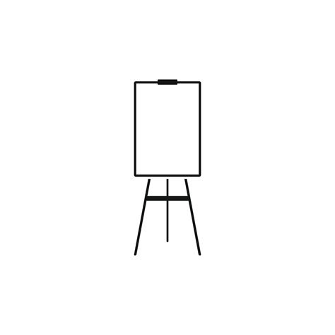 Blank Flip Chart Icon Simple Style 14167955 Vector Art At Vecteezy