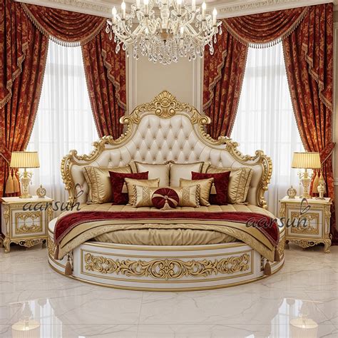 Round Bed Design Royal Bed Factory Price Worldwide Delivery