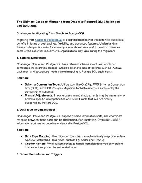 Ppt The Ultimate Guide To Migrating From Oracle To Postgresql