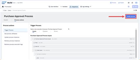 6 Trigger Process From Your App Sap Tutorials