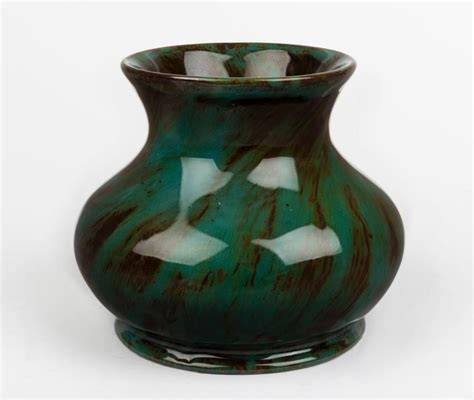 Green And Brown Ceramic Vase By Cruffel Australian Themes And Other