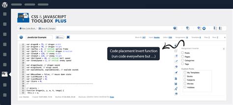 Css And Javascript Toolbox Css Js Php Html Wordpress Plugin