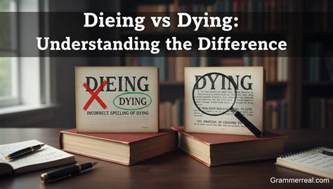Dieing Vs Dying Understanding The Difference Grammer Real
