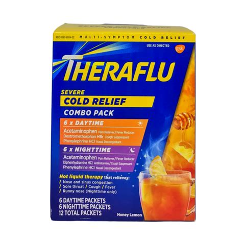 Theraflu Multi Symptom Severe Cold And Cough Relief Daytime And Nighttime