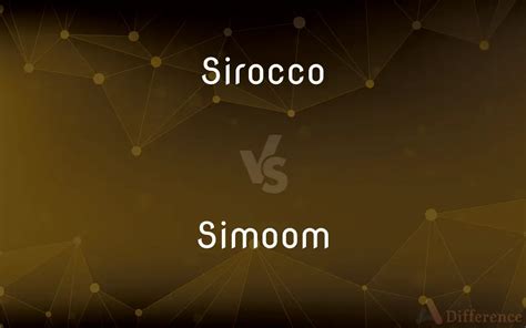Sirocco Vs Simoom — Whats The Difference