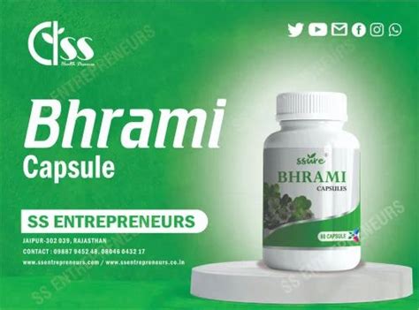 Brahmi Capsule, 60 Capsules at ₹ 390/bottle in Jaipur | ID: 24143644188