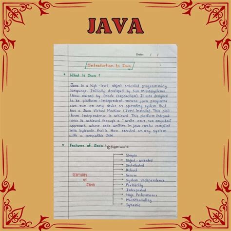 Java Handwritten Notes Topperworld