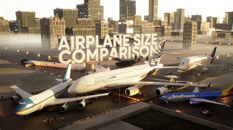 A Comparison Of Airplane Sizes From Single Seaters To Jumbo Jets