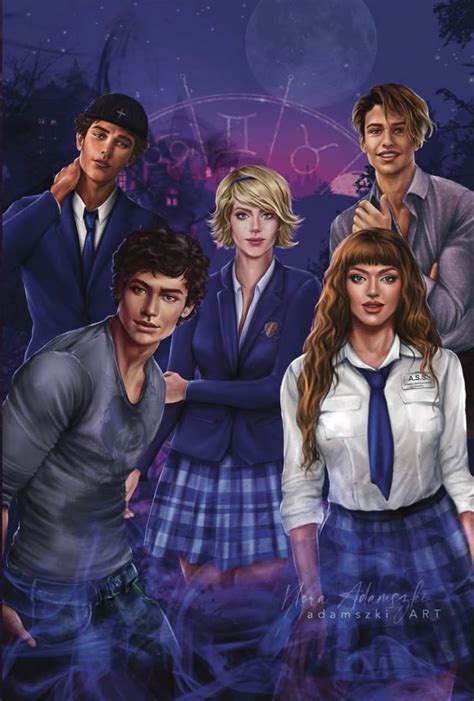Xavier Geraldine Sophia Tyler And Diego Zodiac Academy Fanart By Adamszkiart Zodiac