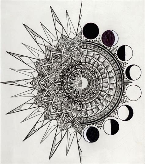 Favourite Mandala Sun Tattoo Mandala Tattoo Design Moon Mandala