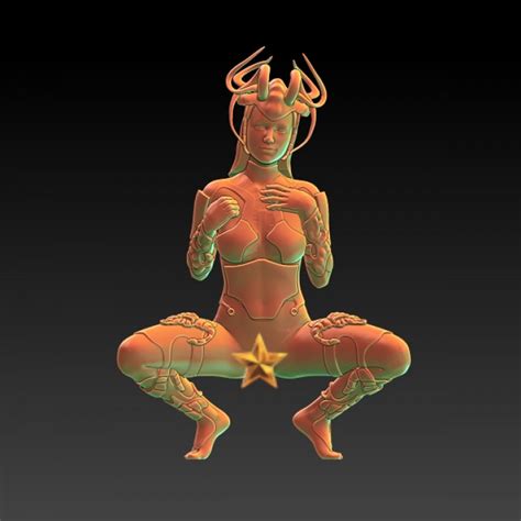 3d Printable Sexy Warriors Saril Erotic Miniature 75 Mm Scale By Printpleasure