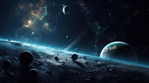 Fondo Paisaje Futurista Del Espacio 3d Fondo Espacio Tierra Ficción