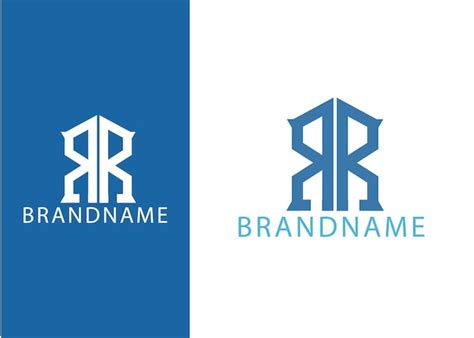 Premium Vector Modern Monogram Initial Letter Rr Logo Design Template
