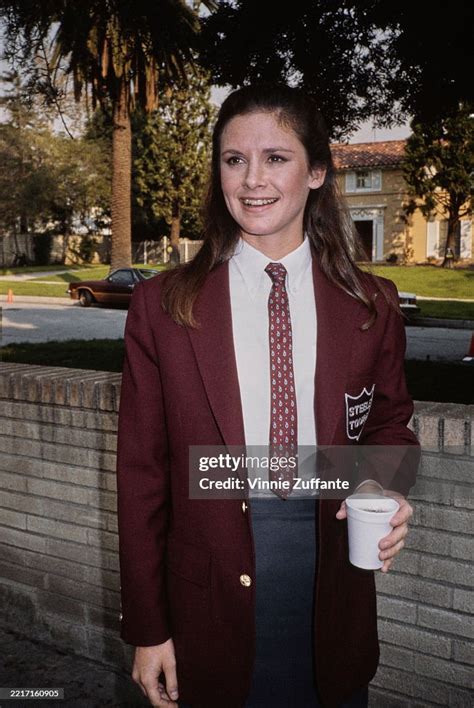 American Actress Stephanie Zimbalist On The Set Of The American News