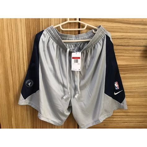 Nike Nba 灰狼 刺繡 球褲 訓練短褲 L號 蝦皮購物