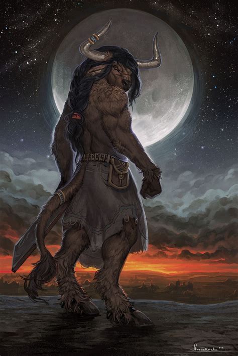 Minotaur Amenlona Art On Artstation At