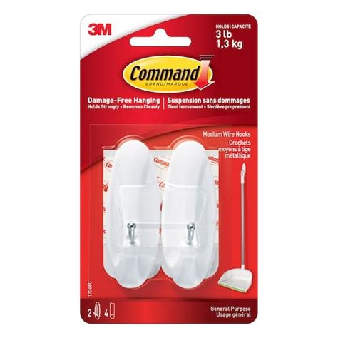 Command Wire Hooks White Organize Your Space With Ease