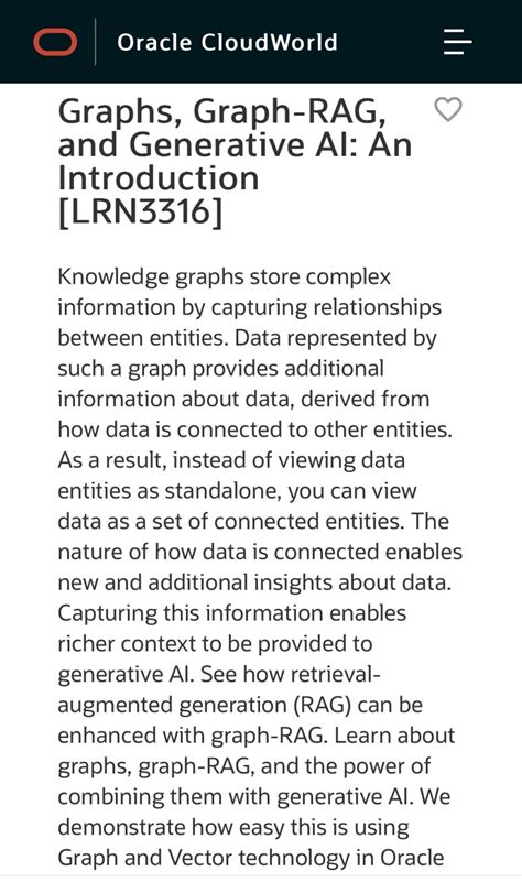 heli helskyaho on linkedin graph rag graphrag generativeai oracle