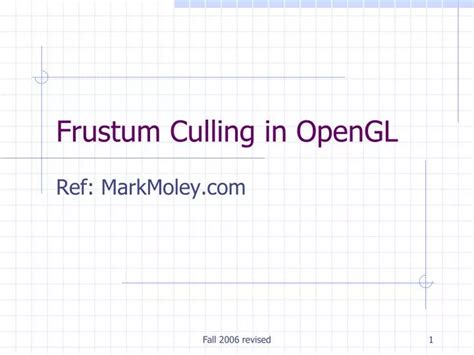 Ppt Frustum Culling In Opengl Powerpoint Presentation Free Download Id3769223