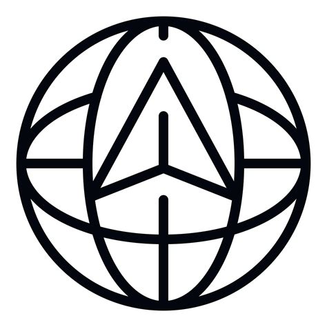 Global Gps Location Icon Outline Style 15367785 Vector Art At Vecteezy