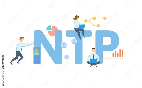 ntp network time protocol concept with keyword people and icons