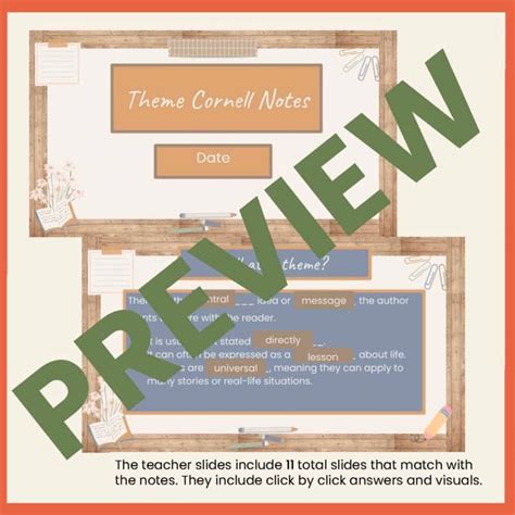 Theme Cornell Notes By Just A Ghoul Teaching Tpt