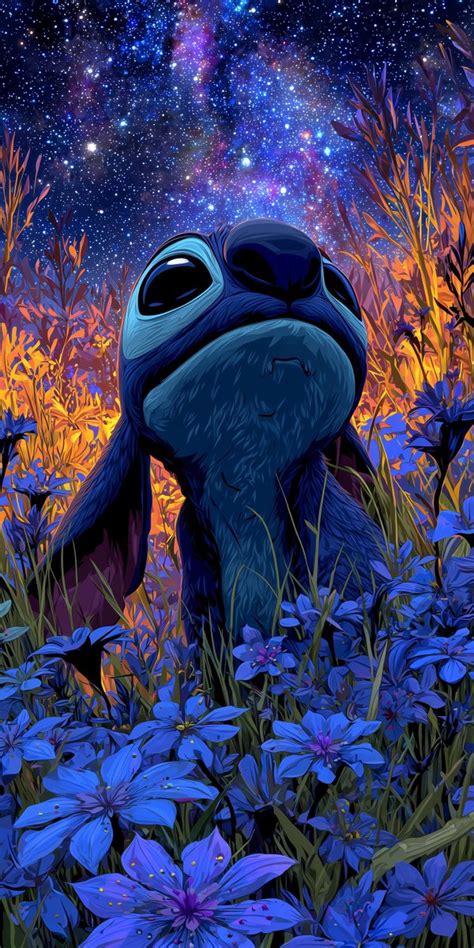 Background Stitch Wallpaper Galaxy Cartoon Stitch Wallpapers Hd