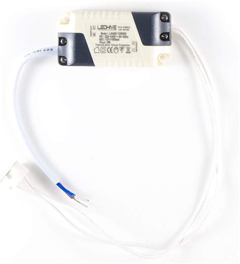 Led Dimmable Driver 240v To 12v Dc Including Mr16 Connnectors 6w Smooth Dimming Uk