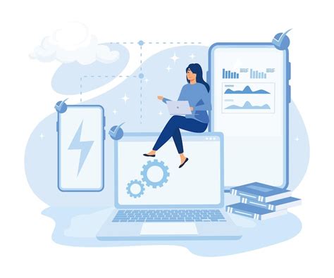 Premium Vector Application Service Abstract Concept Vector Illustration Set Saas Technology