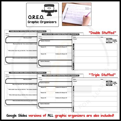Oreo Opinion Writing Printable Digital Activities By Fun For Learning
