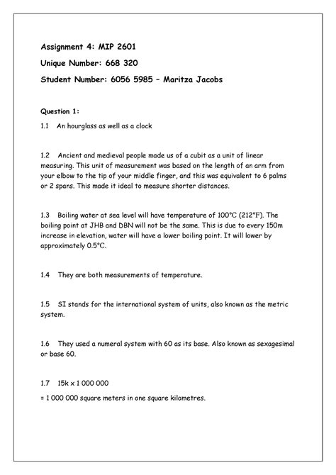 Mip 2601 Assignment 4 Assignment 4 Mip 2601 Unique Number 668 320