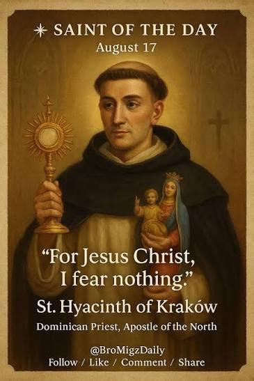 Prayers Quips And Quotes St Hyacinth Of Poland Feast Day August 17