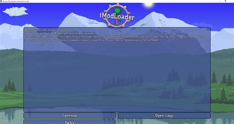 tmodloader modding error r terraria