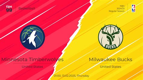 Minnesota Timberwolves Vs Milwaukee Bucks 13 02 2025 At Nba 2024 25 Basketball Tips Gg