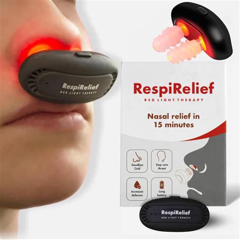 Red Light Therapy For Nose Respirelief Red Light Nasal