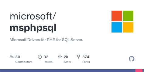 Github Microsoft Msphpsql Microsoft Drivers For Php For Sql Server