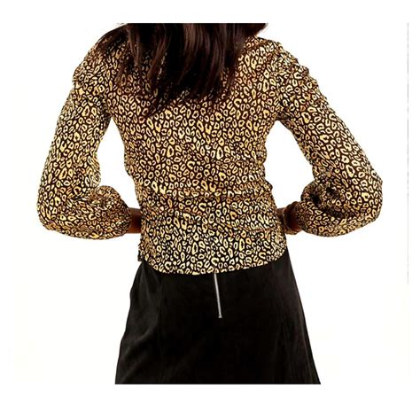Louisa Leopard Print Twist Blouse Fashionstockroom